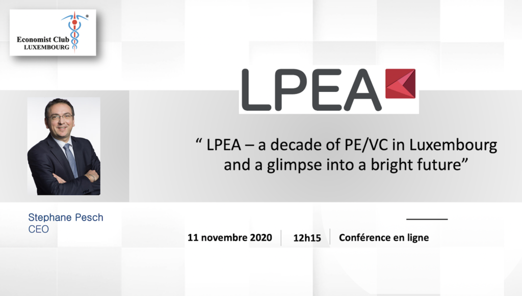 Réunion statutaire sur le Private Equity avec M. Stéphane Pesch, CEO de ...